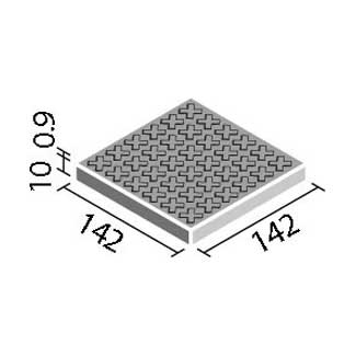 リクシル(INAX) 役物タイル ニューイナフロア100・150 150mm角スロープ(Fパターン) PS-150/GS-6NF 19734LIX | タイルライフ リクシル（INAX）など ...