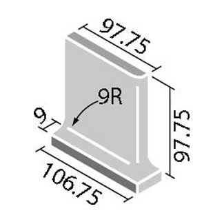 リクシル(INAX) 役物タイル ミスティパレット 100mm角内幅木片面取出隅(右) SPKC-1094/B1001 28313LIX | タイルライフ リクシル（INAX）など全国のタイル ...